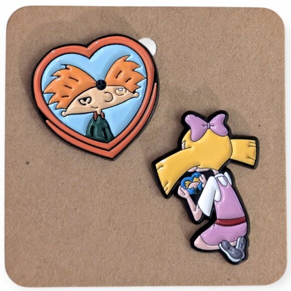 Boutique | Accessories | Hey Arnold Enamel Fantasy Pins Helga And Heart ...